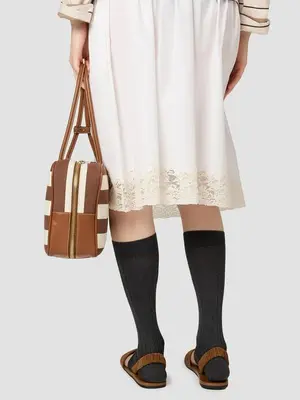 Miu Miu Poplin Skirt - White