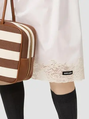 Miu Miu Poplin Skirt - White