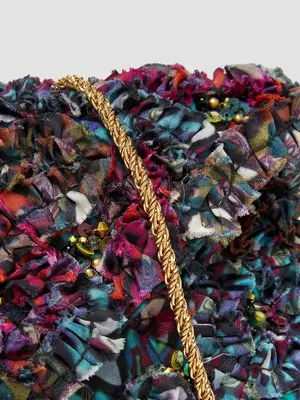 Dries Van Noten Small Embellished Envelope Bag - Multi