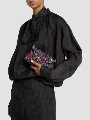 Dries Van Noten Small Embellished Envelope Bag - Multi