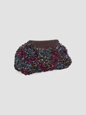 Dries Van Noten Embroidered Chain-strap Clutch