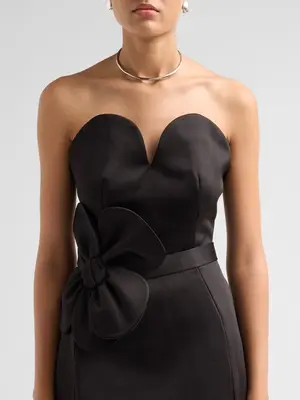 Marc Jacobs Satin Daisy Belted Minidress