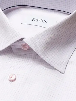 Eton Grid Check Classic-fit Dress Shirt