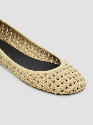 Marc Jacobs The Crochet Lace-up Ballerina Flats