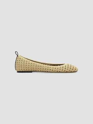 Marc Jacobs The Crochet Lace-up Ballerina Flats