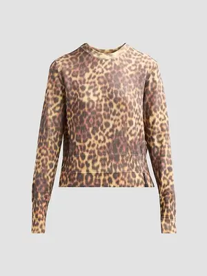 Marc Jacobs Leopard Print Sweater - Brown Multi