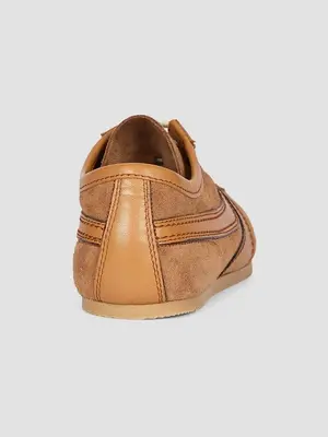 Dries Van Noten Round-toe Suede Low-top Sneakers