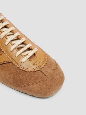 Dries Van Noten Round-toe Suede Low-top Sneakers