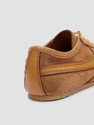Dries Van Noten Round-toe Suede Low-top Sneakers