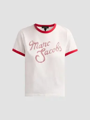 Marc Jacobs Logo Cotton-blend T-shirt - White Multi