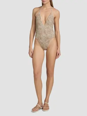 Ramy Brook Electra Leopard-print One-piece Swimsuit