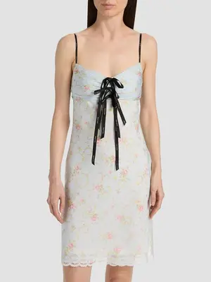 Marc Jacobs Blurred Floral Slip Dress
