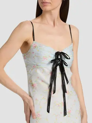 Marc Jacobs Blurred Floral Slip Dress