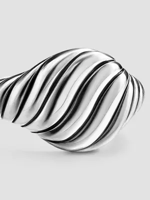 David Yurman Sculpted Cable Pinky Ring In Sterling 10mm
