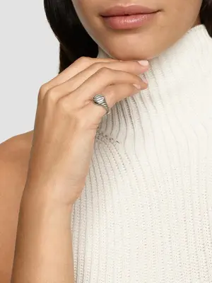 David Yurman Sculpted Cable Pinky Ring In Sterling 10mm