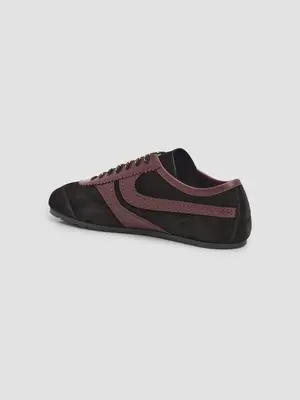 Dries Van Noten Suede Low-top Sneakers - Black