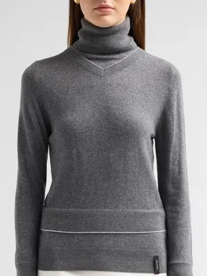 Marc Jacobs Layered Turtleneck Sweater - Grey