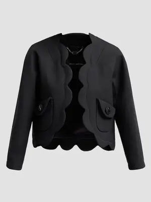 Marc Jacobs Scallop Daisy Lady Jacket - Black
