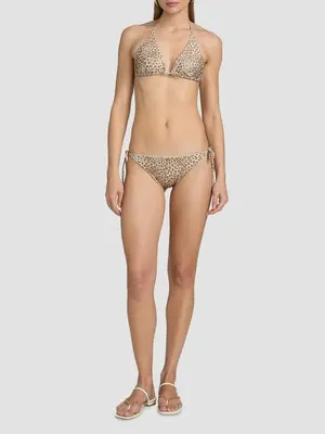 Ramy Brook Benni Leopard Print Bikini Bottom