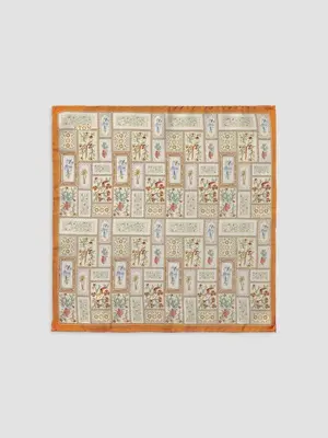 Eton Patchwork Panama Silk Pocket Square