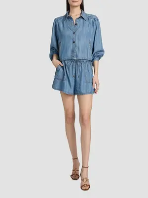 Ramy Brook Aisla Spread Collar Top