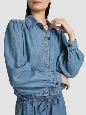 Ramy Brook Aisla Spread Collar Top
