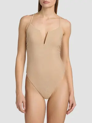 Ramy Brook Bexley Metallic One-piece Swimsuit - Gold