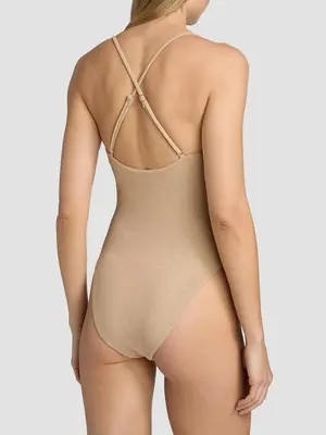 Ramy Brook Bexley Metallic One-piece Swimsuit - Gold