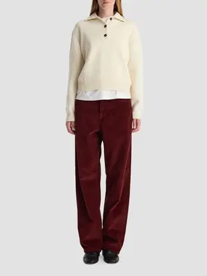 RÓHE Bruun Corduroy Mid-rise Straight-leg Pants