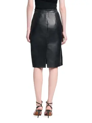 Altuzarra Hank Leather Pencil Skirt