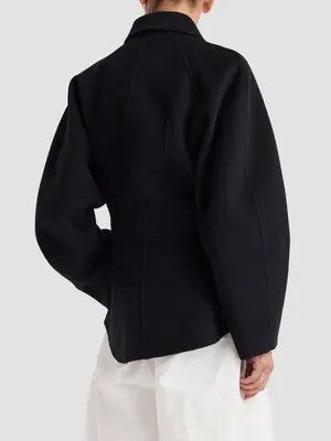 RÓHE Double-faced Sculptural Jacket - Black