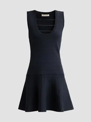 Ramy Brook Anika Drop-waist Mini Dress - Black