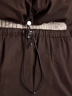 Prada Reversible Cotton Jersey And Re-nylon Skirt