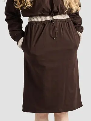 Prada Reversible Cotton Jersey And Re-nylon Skirt