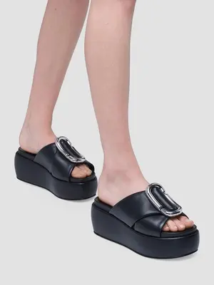 Marc Jacobs Pop J 65mm Leather Platform Sandals