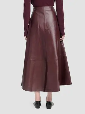 Altuzarra Varda Leather Paneled Maxi Skirt