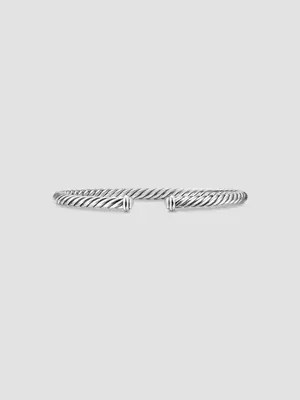 David Yurman Cable Flex Bracelet In Sterling 4mm - Silver