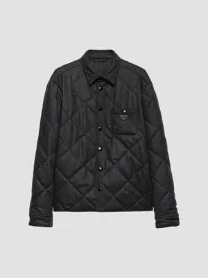 Prada Padded Cashmere Shirt - Grey