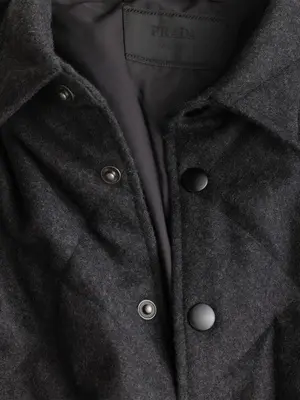 Prada Padded Cashmere Shirt - Grey