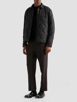 Prada Padded Cashmere Shirt - Grey