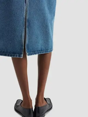 Prada Flared Denim Skirt