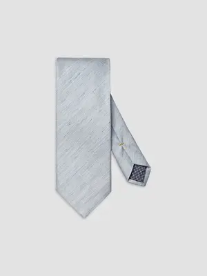 Eton Chain Print Silk Tie - Light Blue