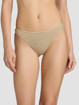 Ramy Brook Isla Metallic Bikini Bottom - Gold