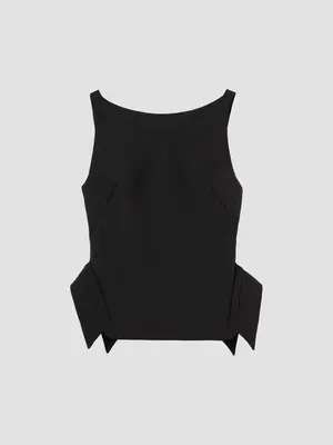 RÓHE Deconstructed Collar Top