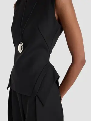 RÓHE Deconstructed Collar Top