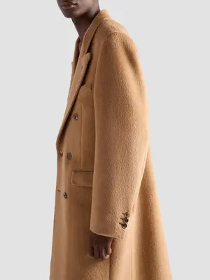 Prada Double-breasted Wool Blend Coat