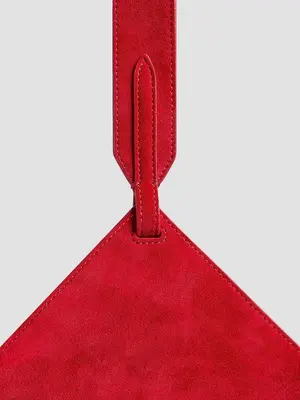 Khaite Lotus Suede Mini Tote Bag