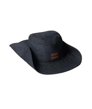 Miu Miu Denim Cowboy Hat - Blue