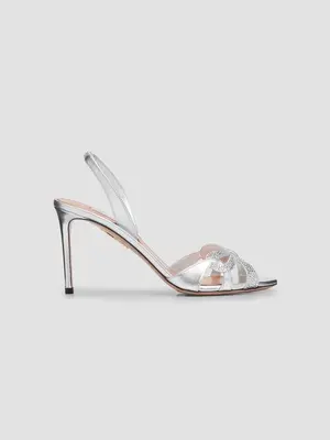 AQUAZZURA Ribbon Kiss 85mm Slingback Sandals