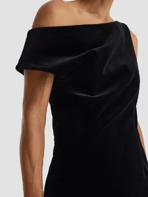 RÓHE Velvet One-shoulder Column Gown
